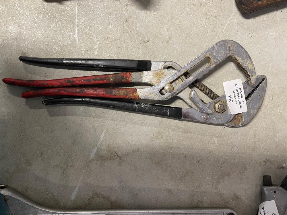 Lot - two large channel locks