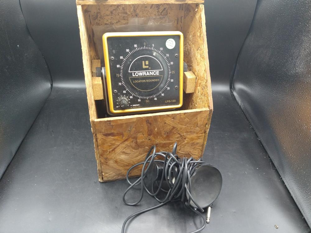 Lot - Vintage Lowrance fish finder