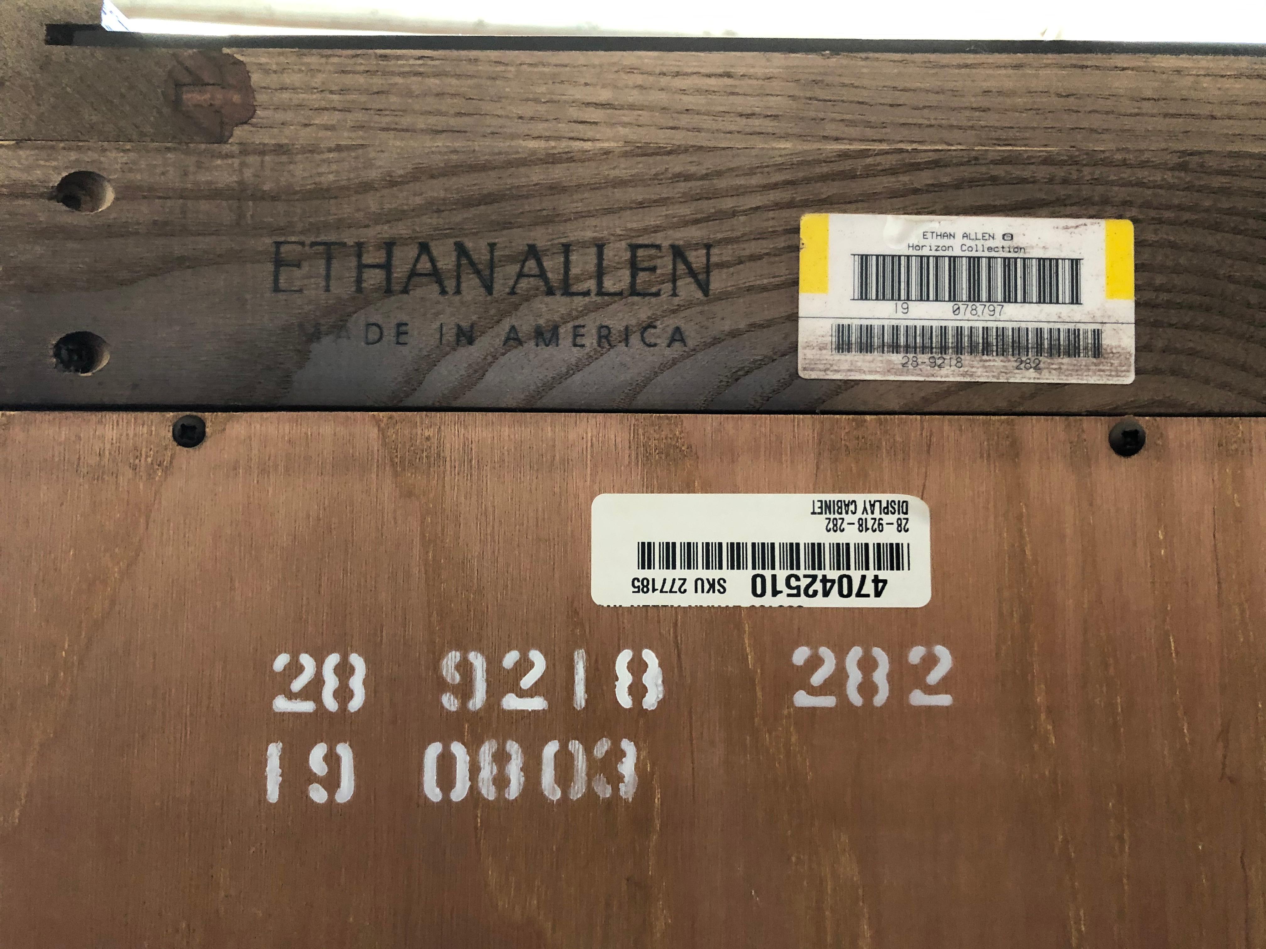 Lot - Ethan Allen Glass Cabinet