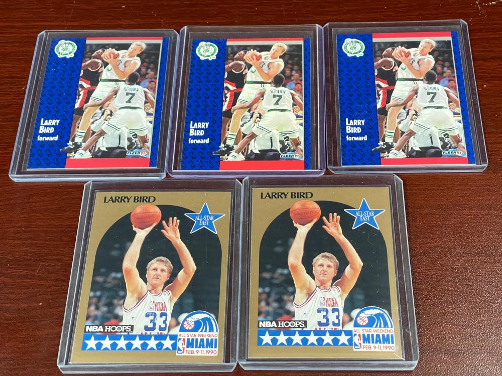 Lot - LOT OF VARIOUS LARRY BIRD BASKETBALL CARDS