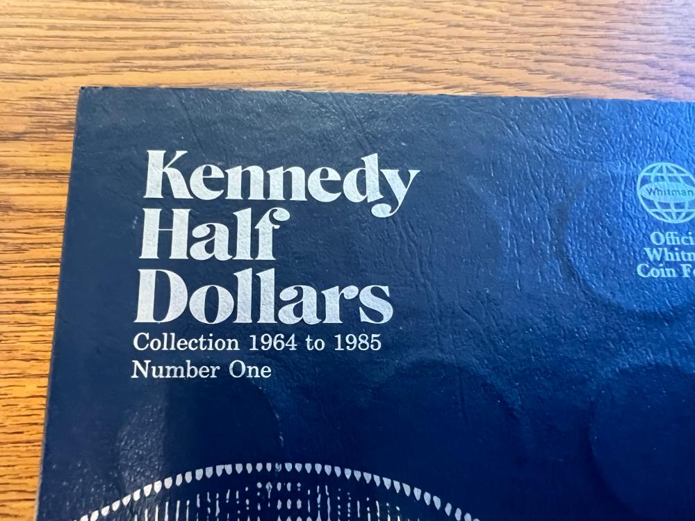 Lot - Kennedy Half Dollar Collection Book 1964-1985 Number 1