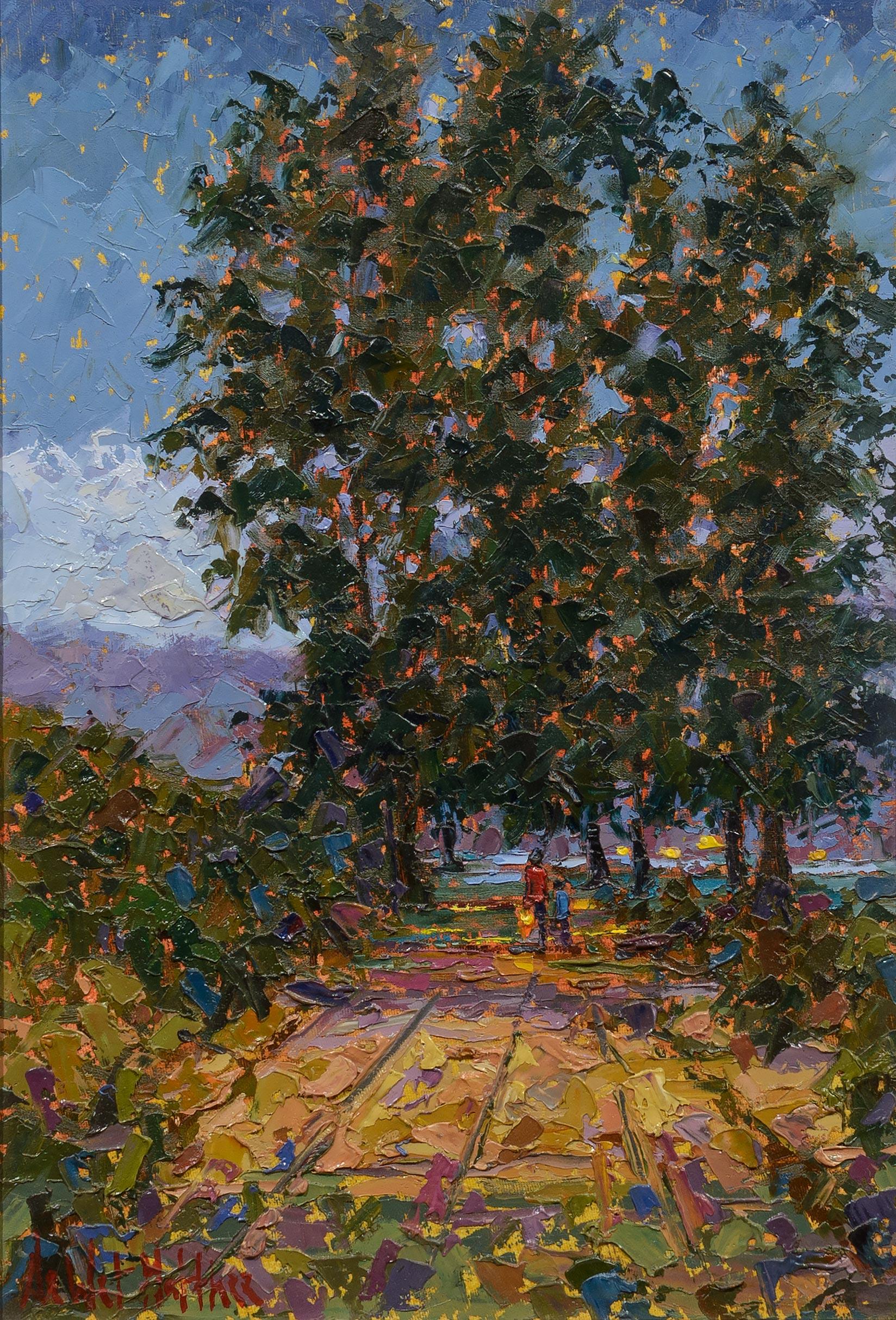 Lot - De Wet Matthee (SA, born 1979) Oil, Figures on a Path, Signed, 43 ...