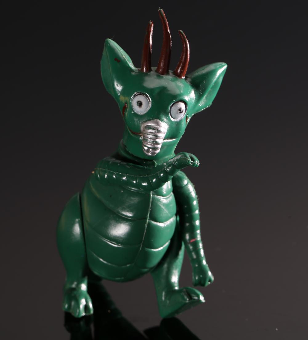 Sold at Auction: *Rare* 1960s Green 3 Horned Alien Creature The ...