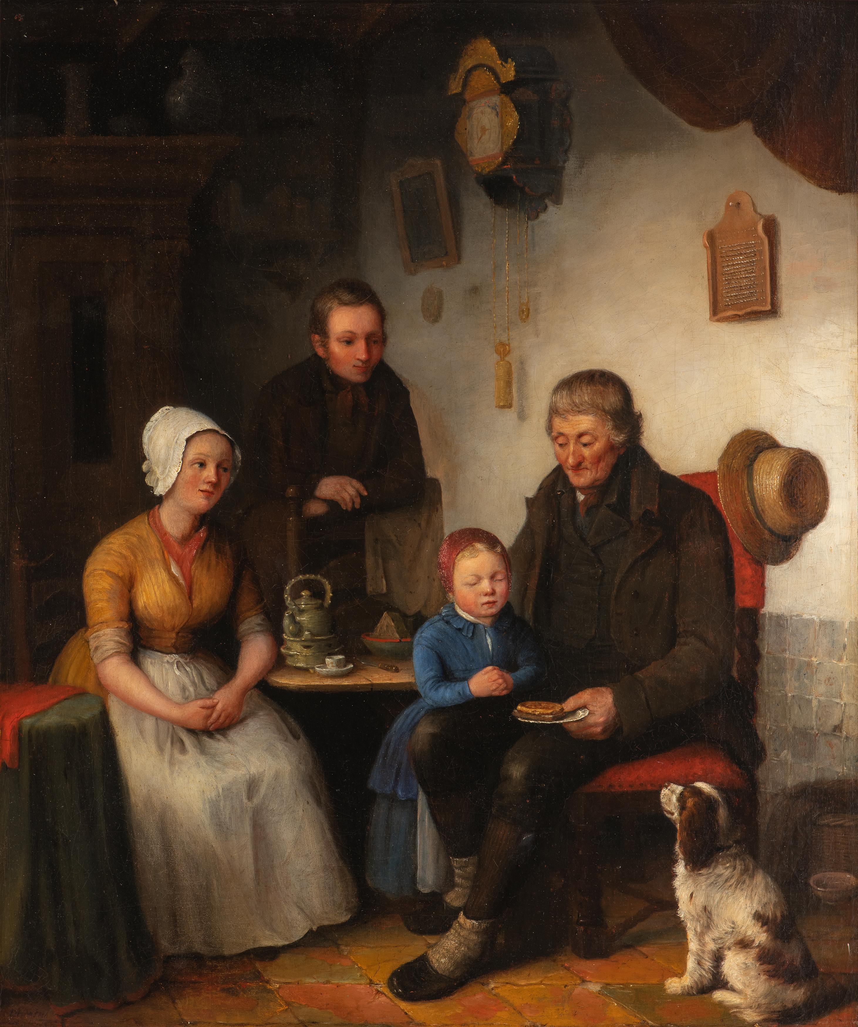 Sold Price: Frisian family at tea by Douwe Hansma - December 1, 0120 6: ...
