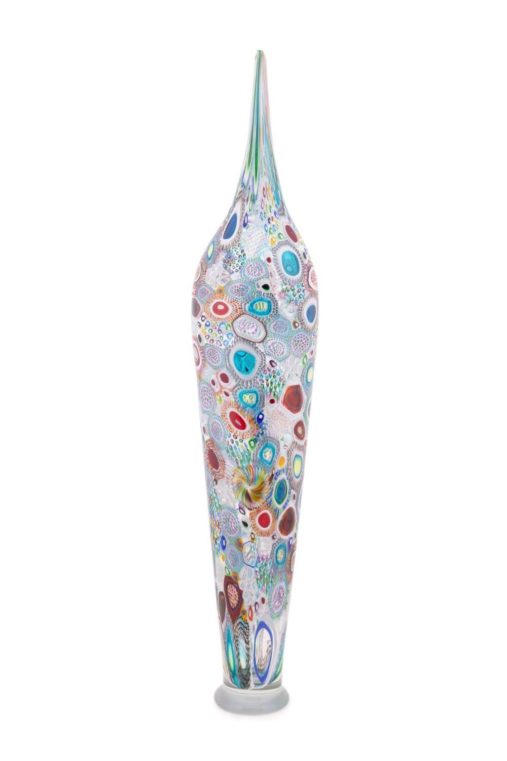 At Auction: DAVID PATCHEN 'PARABOLA' MURRINE GLASS SCULPTURE