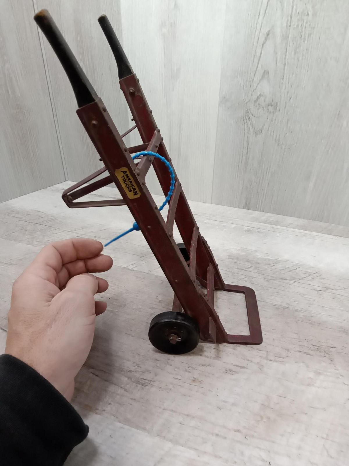 Sold Price: Salesman Sample Sack Cart name Tag American Hand Trucks ...