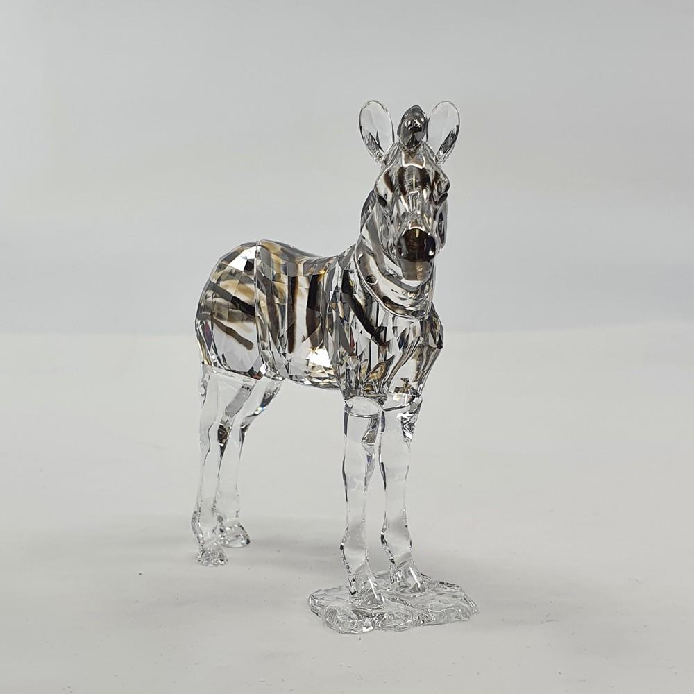 At Auction: Swarovski Crystal Elegance of Africa Baby Zebra figurine ...