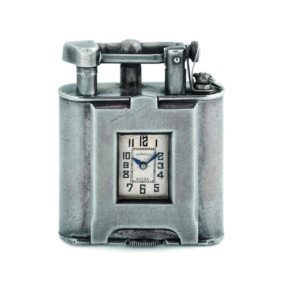 At Auction: DUNHILL ACCENDINO LINEA "UNIQUE" MODELLO A CON OROLOGIO ...
