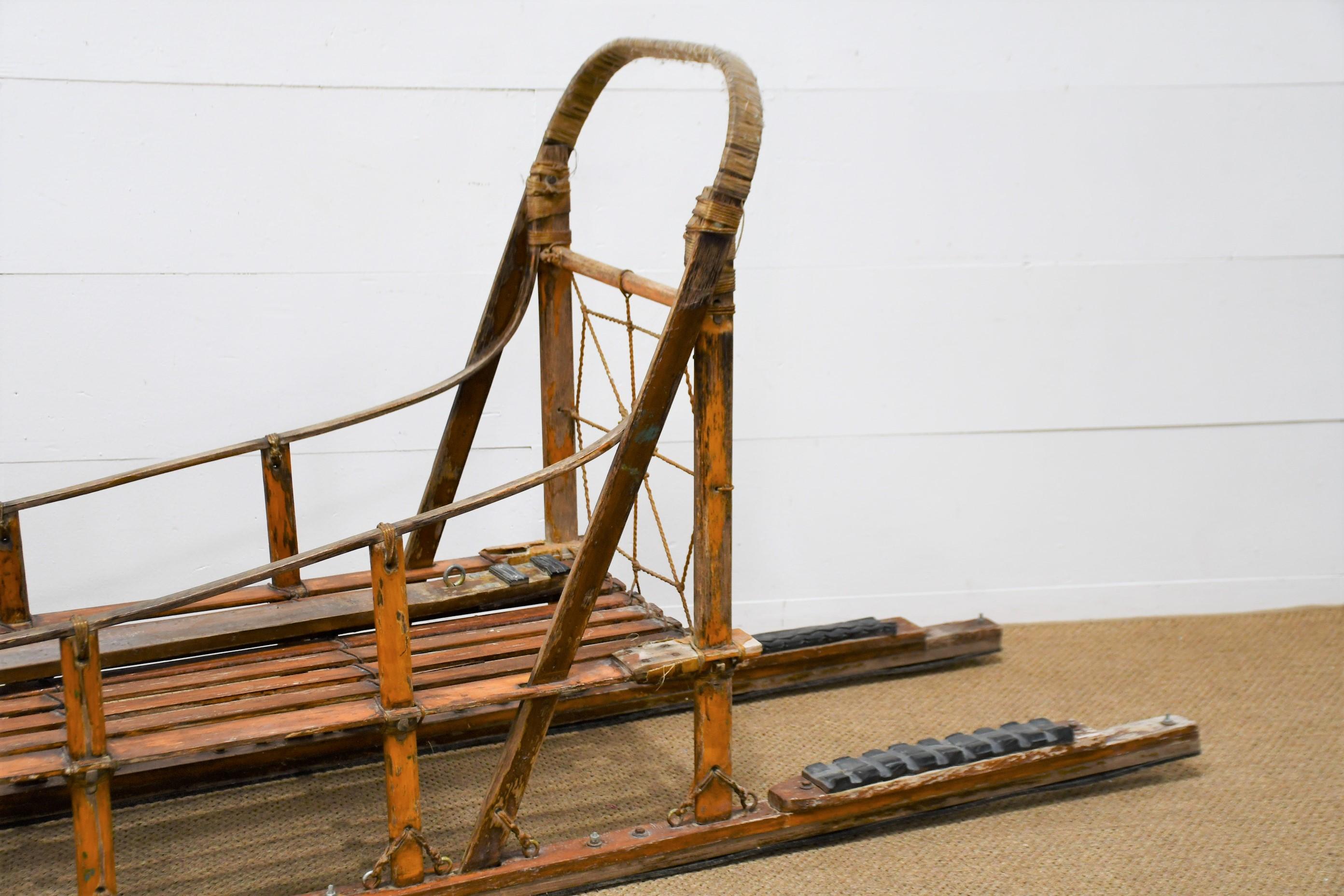 Sold Price: Alaskan Dog Sled 41"H x 116"L x 23"W - August 5, 0122 12:00 ...