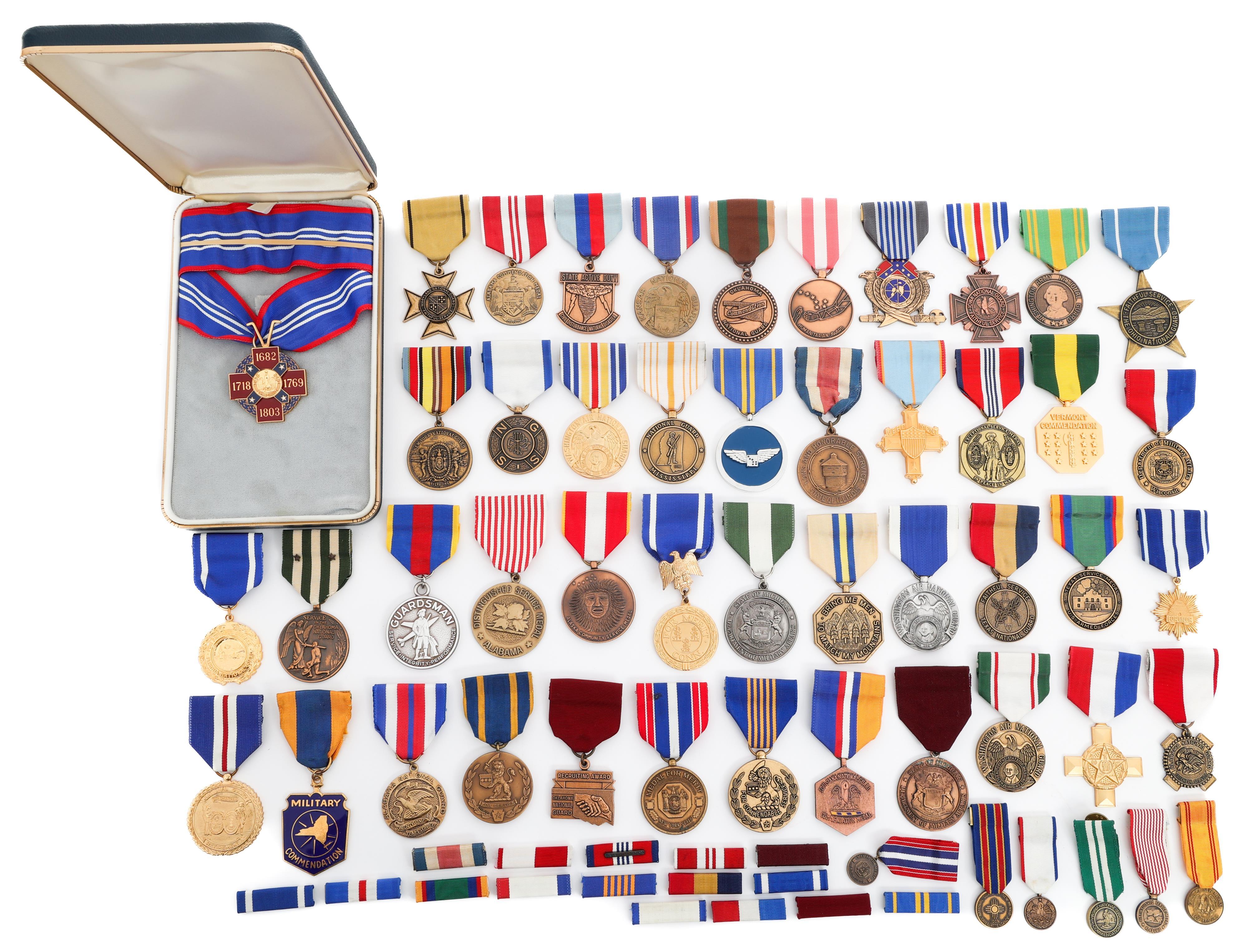 At Auction: COLD WAR US NATIONAL GUARD SERVICE MEDALS