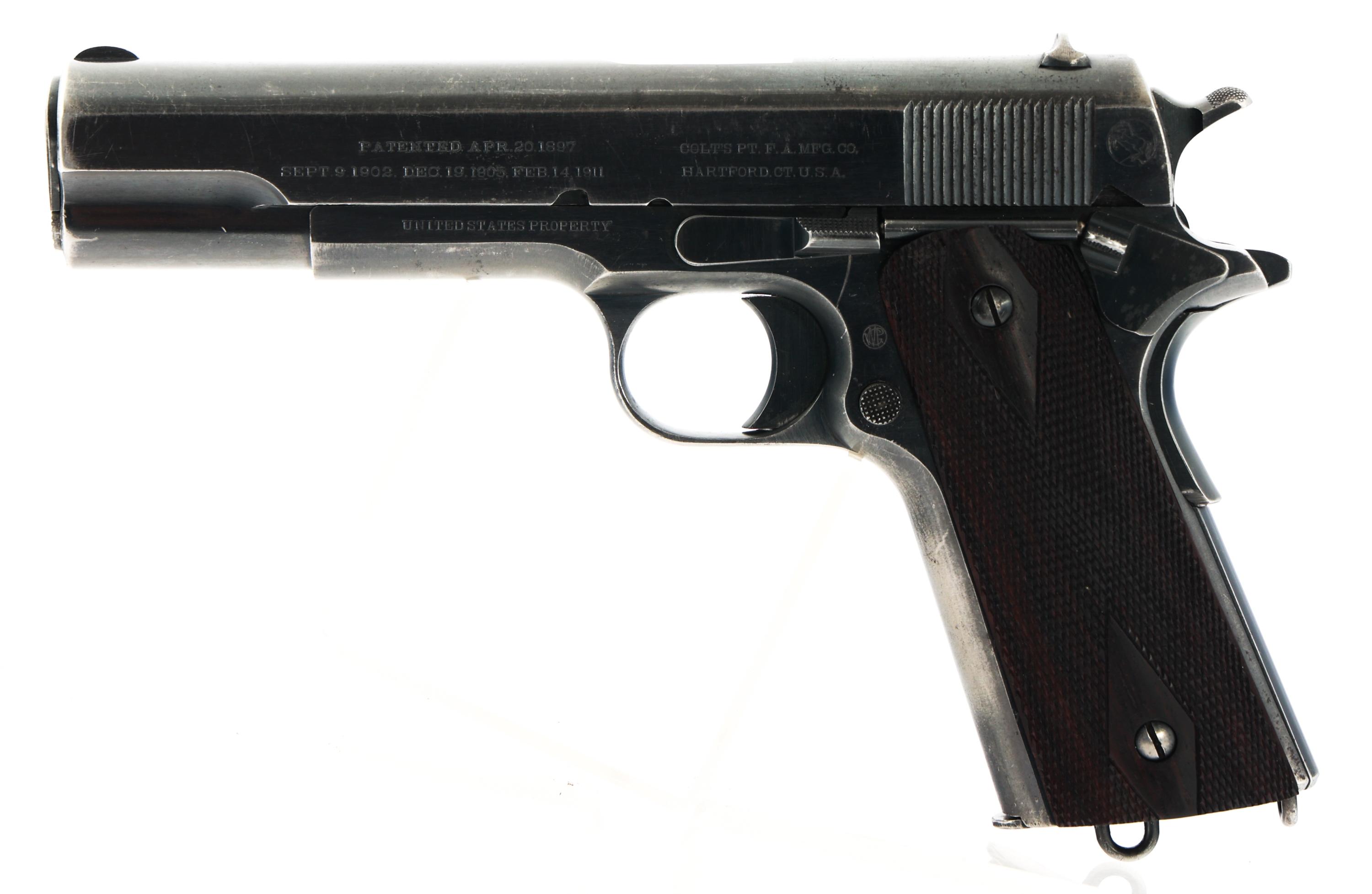 Sold Price: 1912 COLT MODEL OF 1911 US ARMY .45 ACP CAL PISTOL ...
