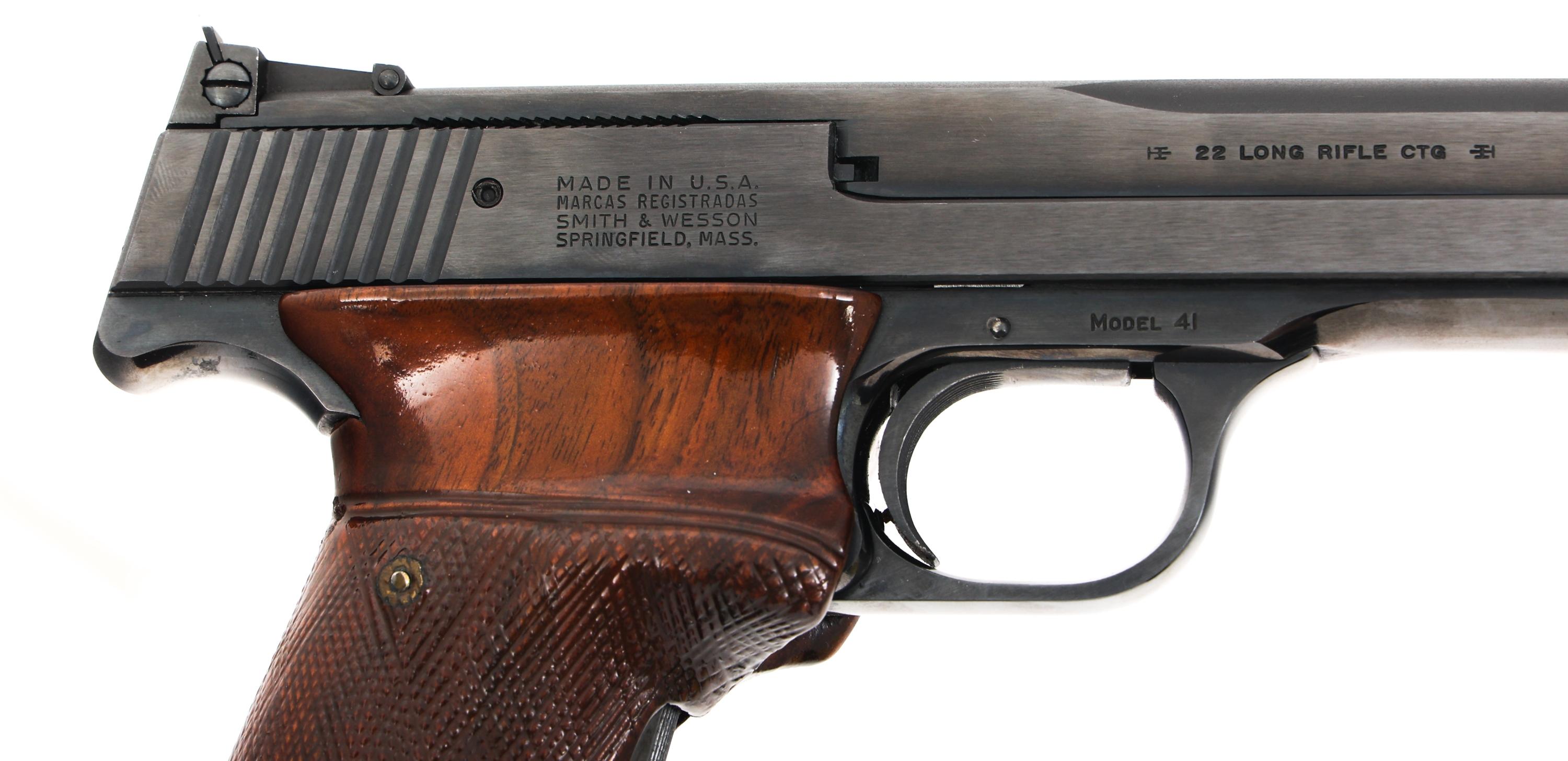 Bid Now: 1970 SMITH & WESSON MODEL 41 .22 LR CALIBER PISTOL - February ...
