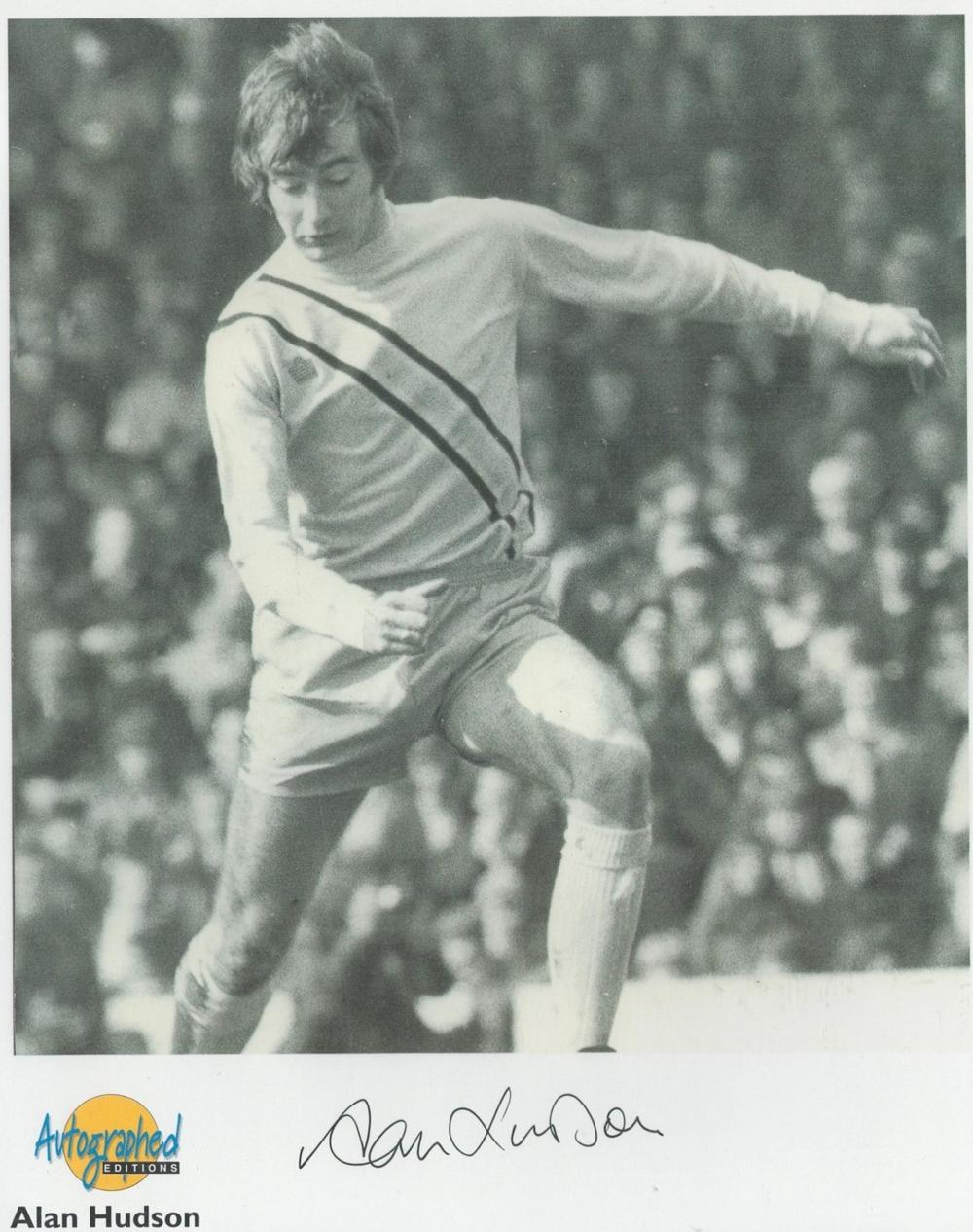 At Auction: Football. Alan Hudson Signed 10x8 black and white ...