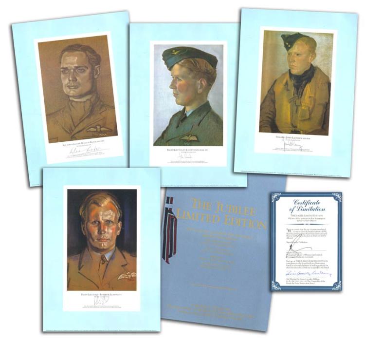 Sold at Auction: Rare WW2 signed prints The RAF Jubilee Limited Edition ...