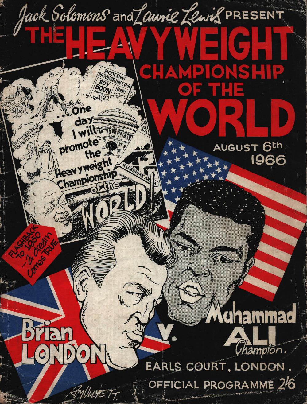 At Auction: MUHAMMAD ALI v BRIAN LONDON 1966 Heavyweight Championship ...