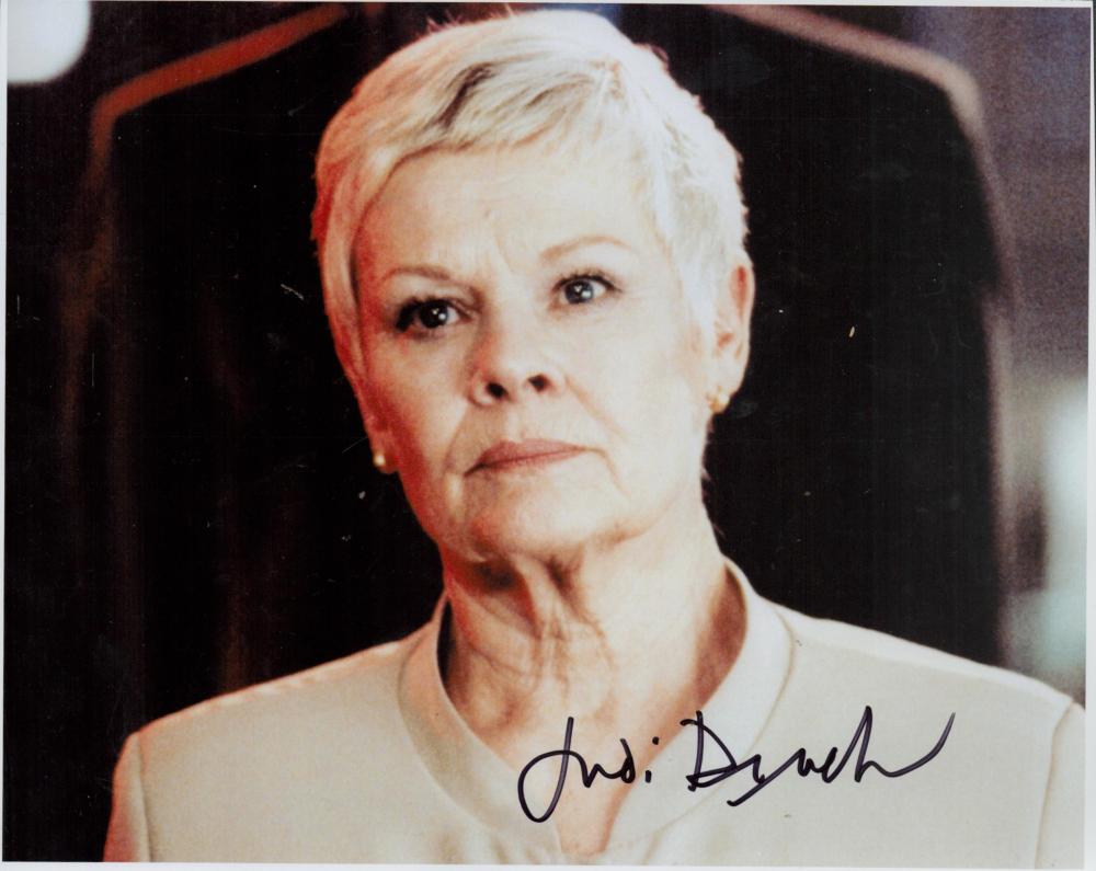 At Auction: James Bond - Dame Judi Dench. 10x8 sized picture in ...