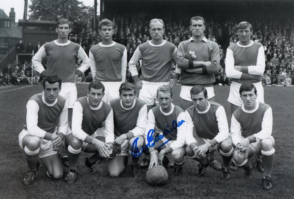 Sold Price: Football Autographed George Eastham Photo, A Superb Image ...