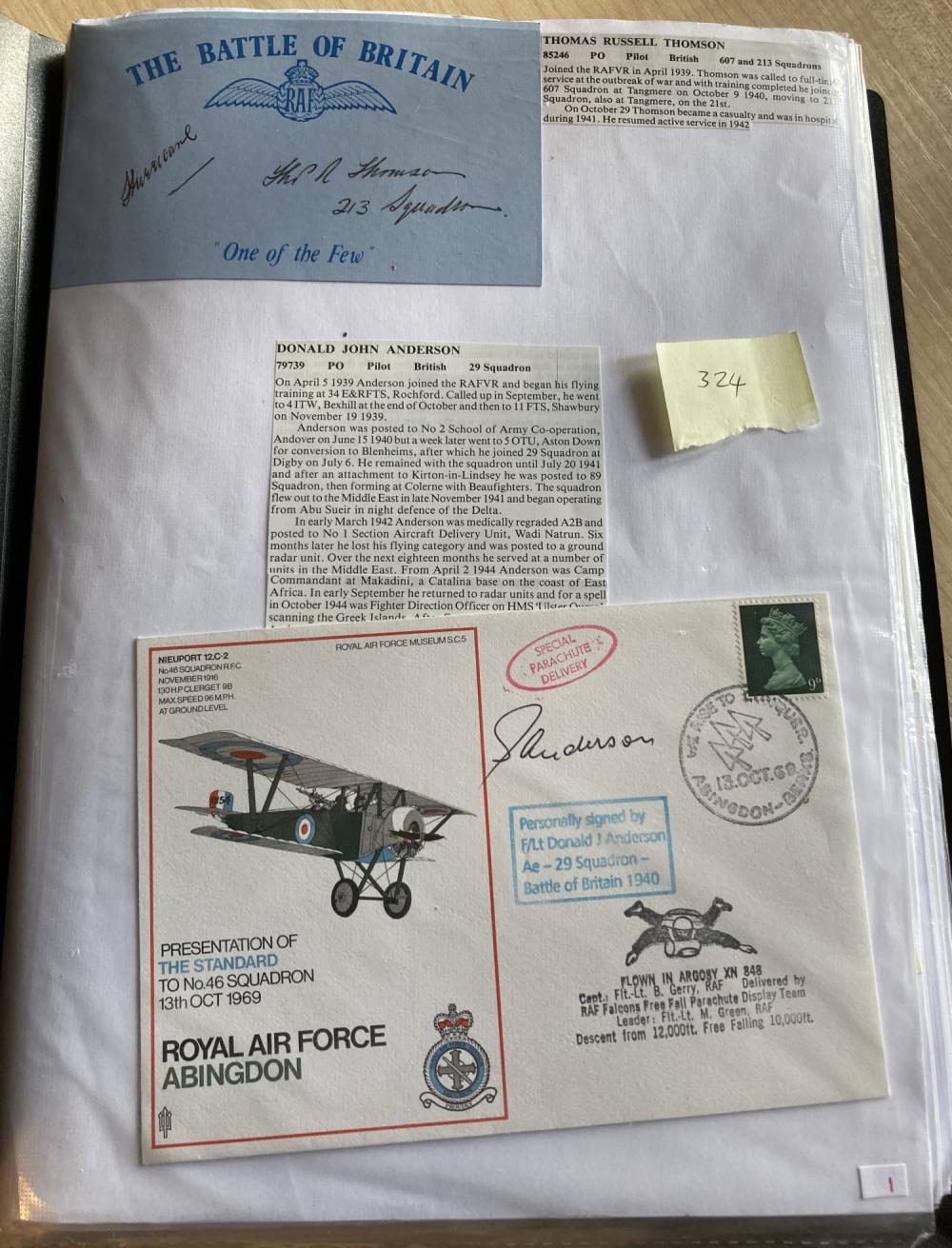 Catalog - Autograph Auction WW2 Battle of Britain fighter pilots Part 2