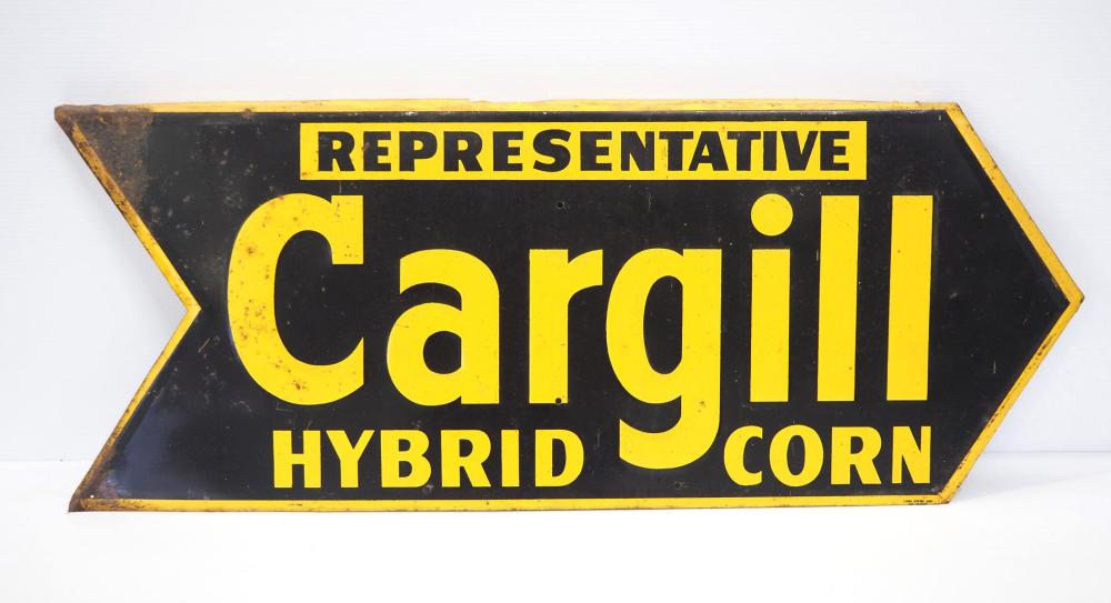 Sold at Auction: Cargill Hybrid Corn sign