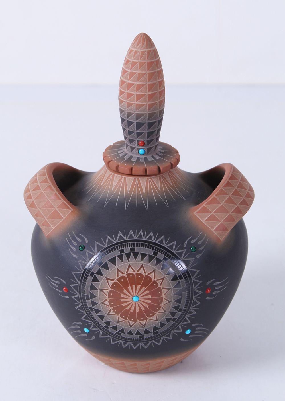 Sold at Auction: Ron Suazo (b. 1954) Pueblo Santa Clara
