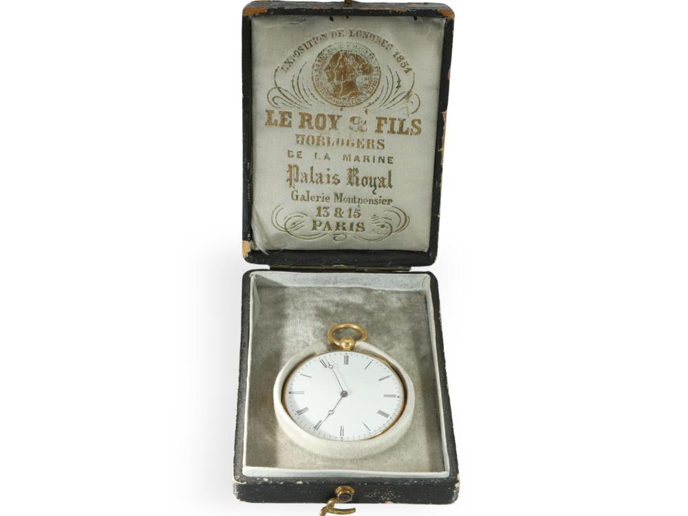 Sold at Auction: Pocket watch: elegant lepine by the royal watchmaker ...
