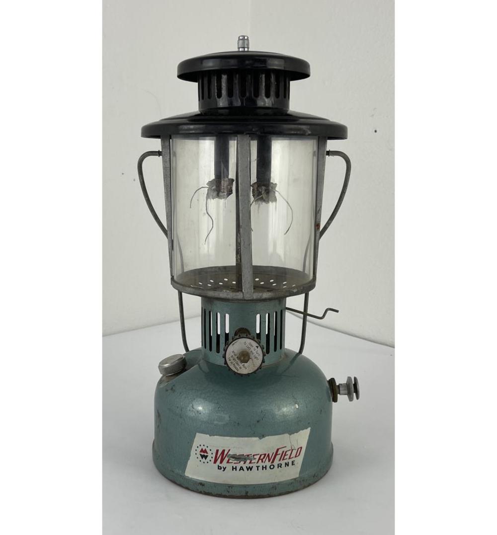 Sold at Auction: HAWTHORNE WESTERN FIELD CAMPING HIKING LANTERN