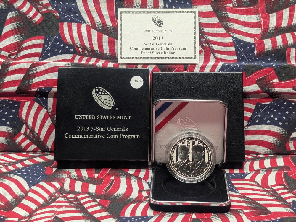 At Auction: 2013 P Five Star Generals Commemorative $1. GEM Proof in ...