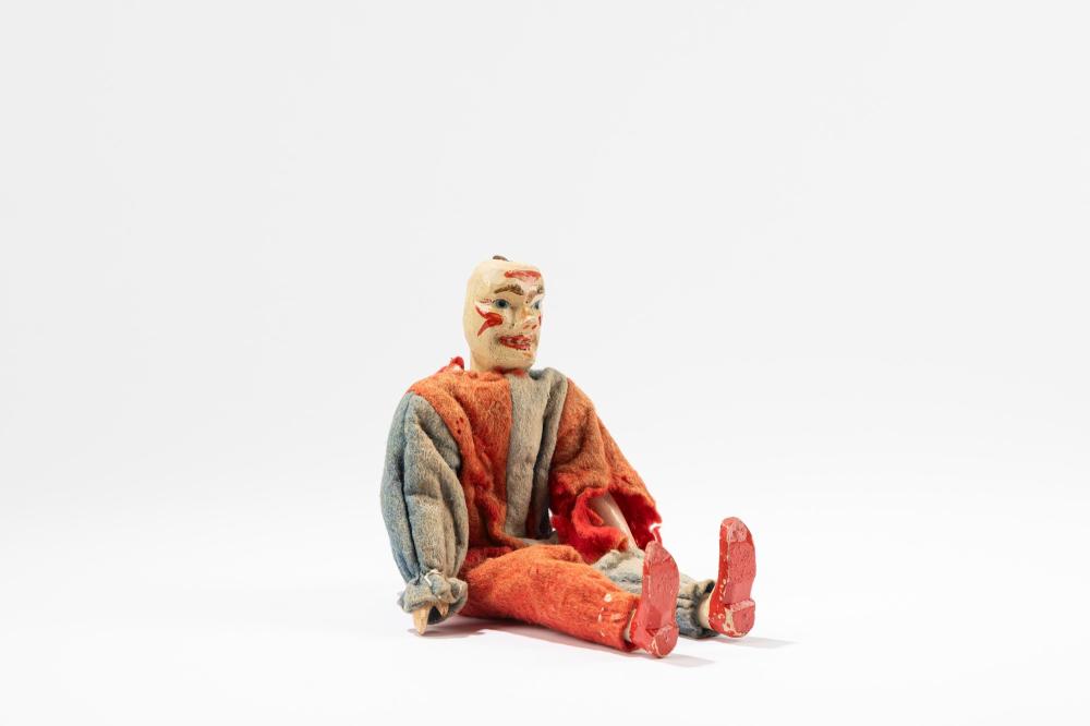 At Auction: Wooden clown puppet, 1900-1910