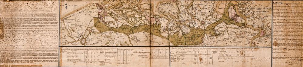 Sold at Auction: Map of the new boundaries of Flanders established by ...