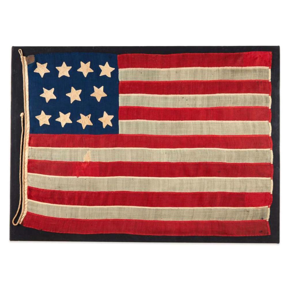Sold at Auction: [FLAGS]. Civil War-era 11-star Southern Sanctuary ...