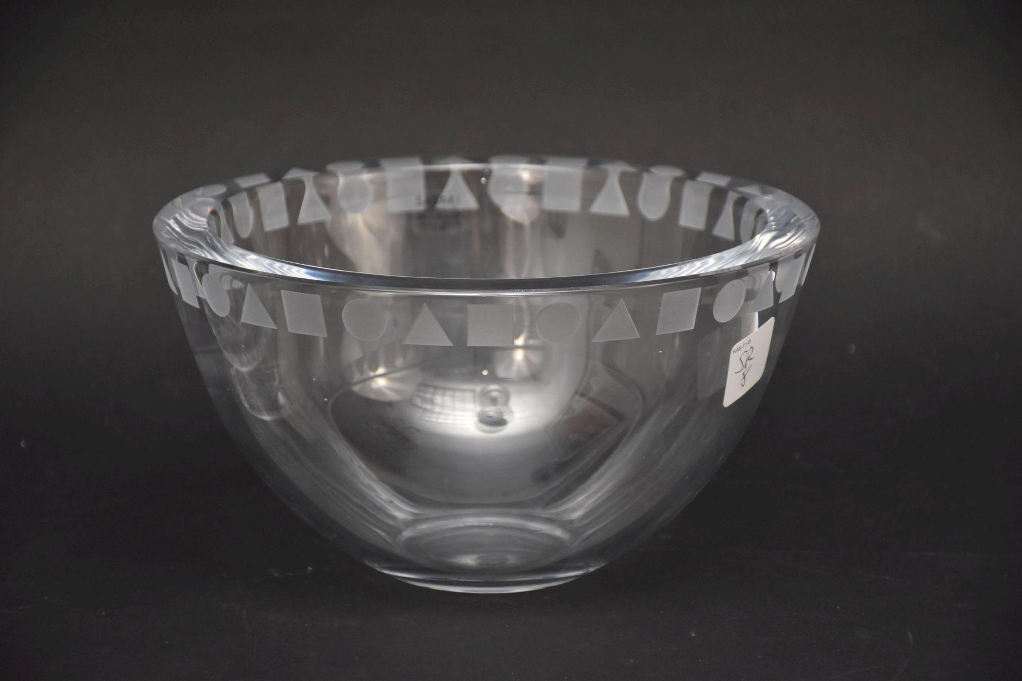 Sold Price: Sasaki Crystal Bowl with Crystal Ashtray - A Sasaki crystal ...