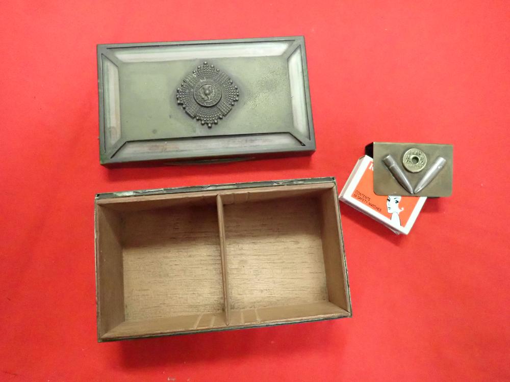 WW2 era British officers’ military cigar/cigarette box with