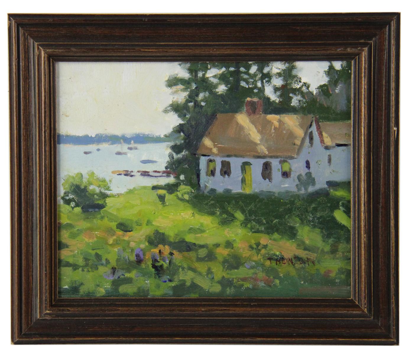 At Auction: Tommy HEINSOHN, Tom Heinsohn, House in Rockport, Oil on ...