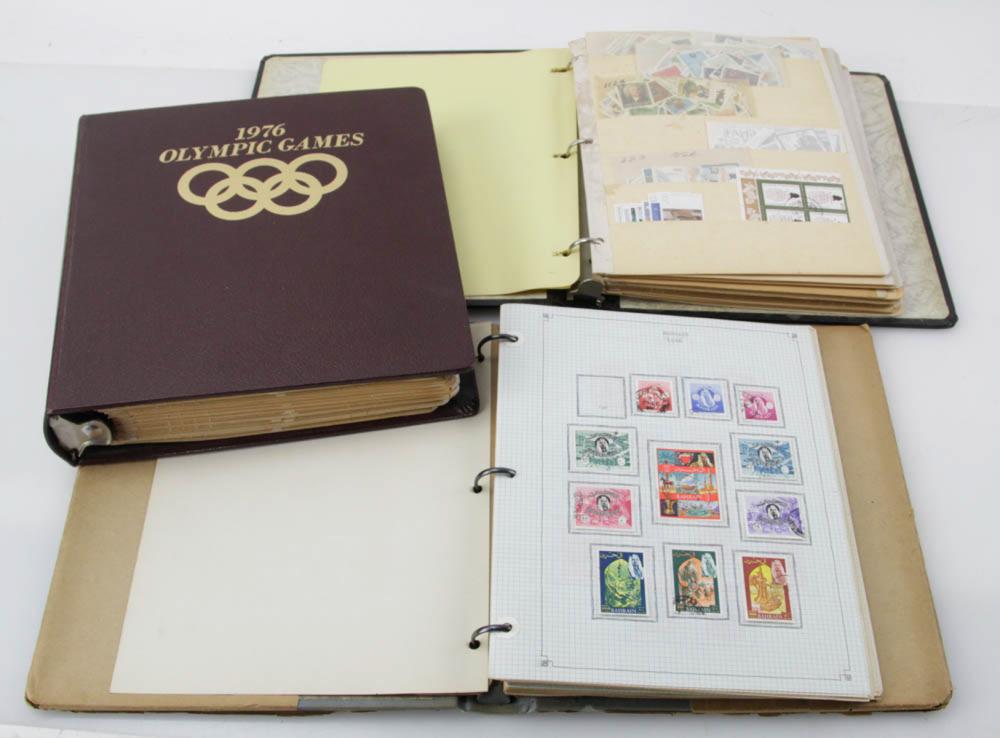 Sold at Auction: Three Vintage Foreign Stamp Albums