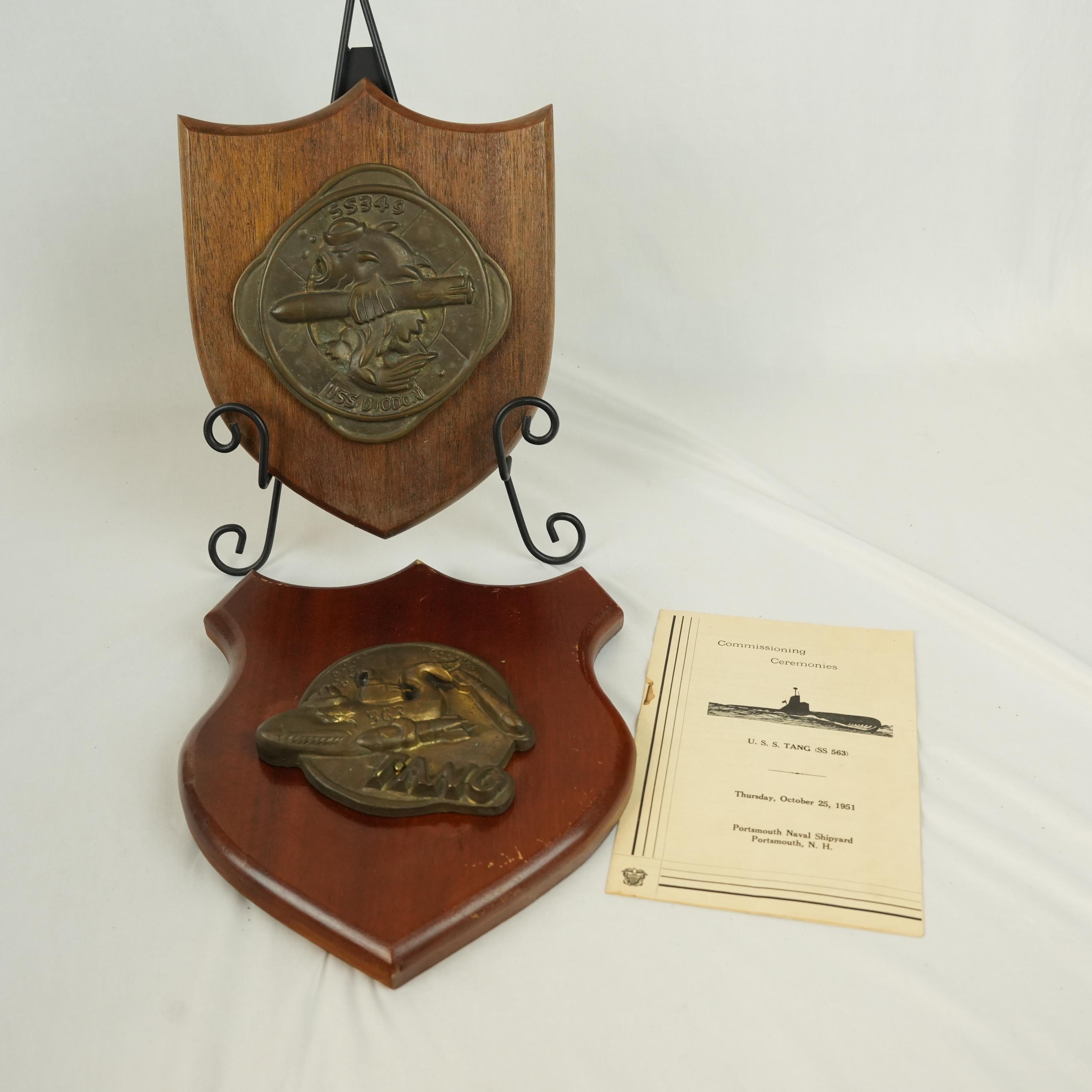 At Auction: Two WWII Era US Navy Bronze Submarine Plaques