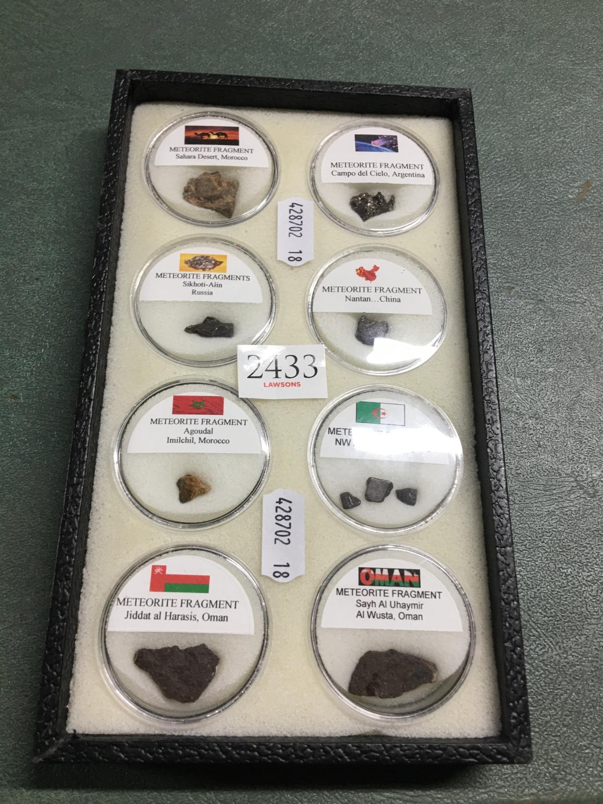 Lot - 8 Meteorites