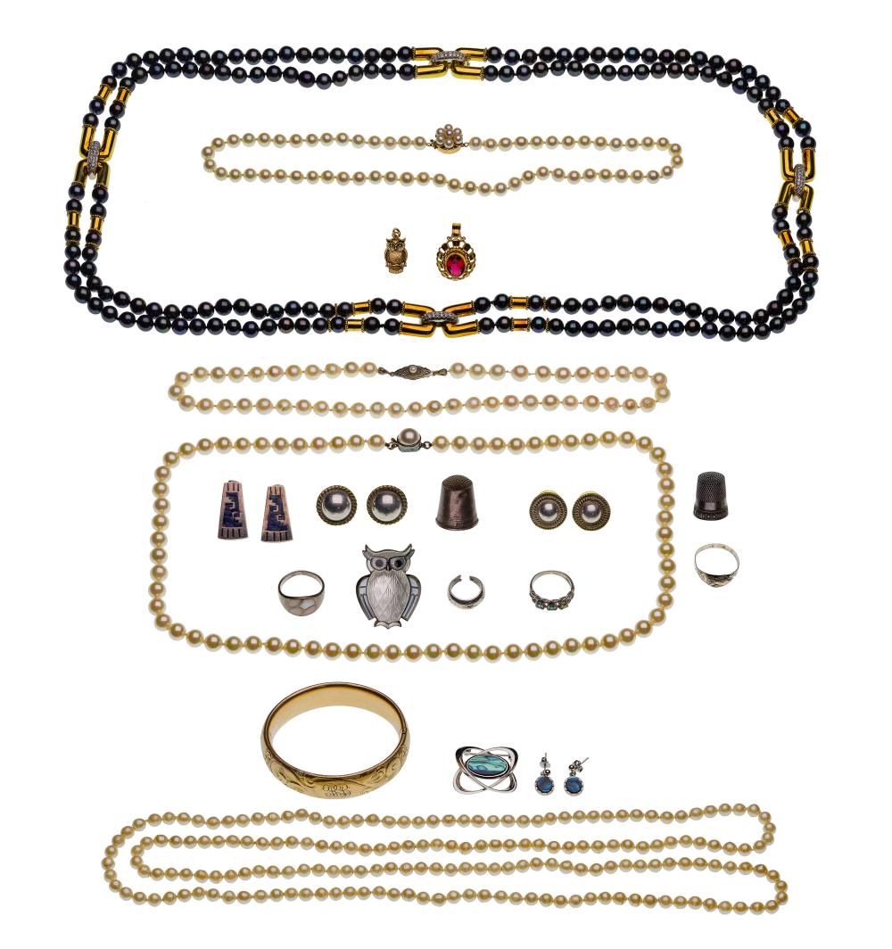 Sold at Auction: Gold, Silver and Costume Jewelry Assortment
