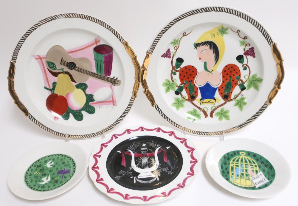 Sold Price: 2 COLETTE GUEDEN PLATTERS, 3 PRIMAVERA PLATES - February 6 ...