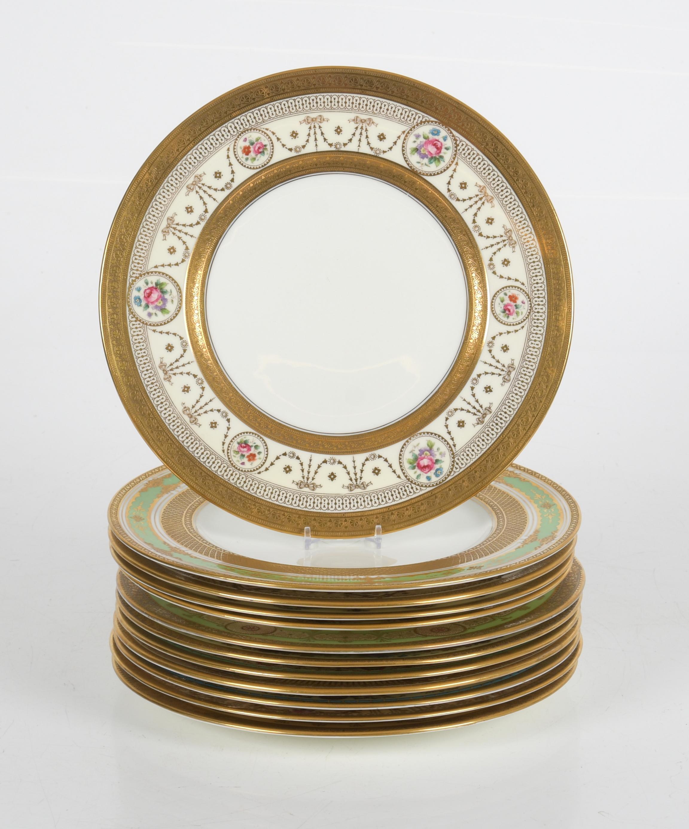 At Auction: Twelve English Porcelain Cabinet Plates; Cauldon and Coalport