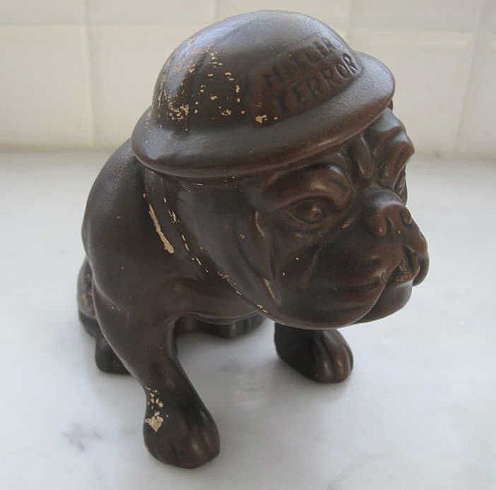 Sold Price: Vintage ceramic Hitler's terror seated bulldog measures ...