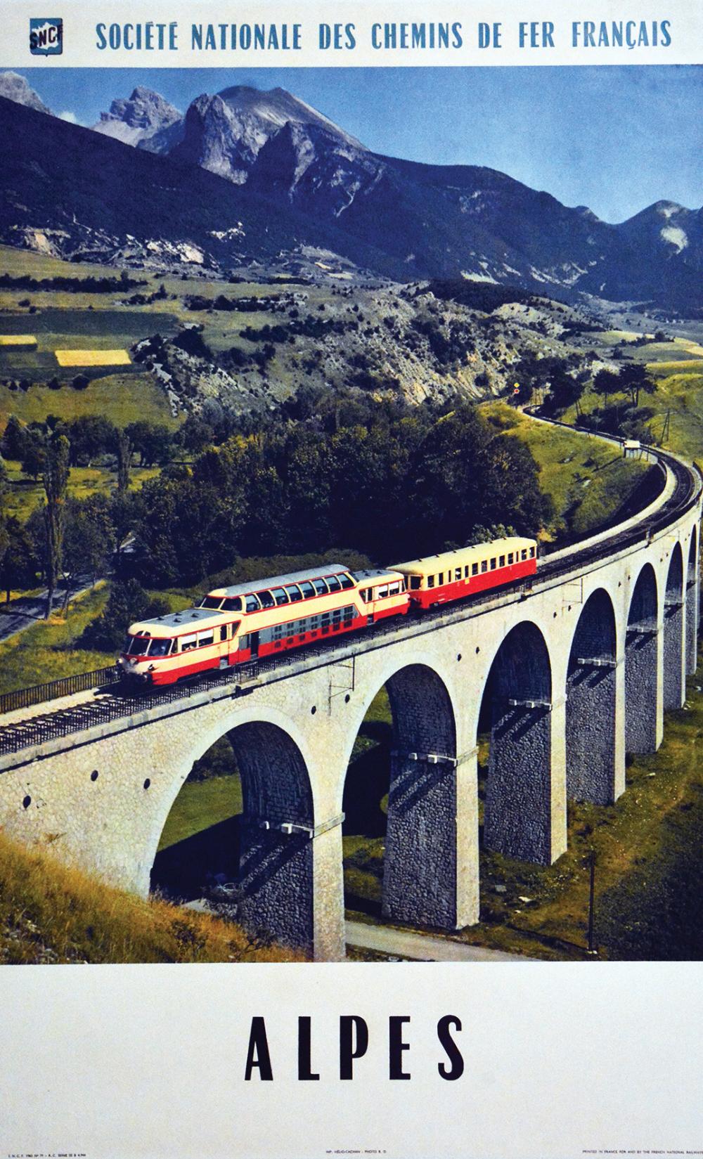 At Auction: B.D., Alpes SNCF Français 1963