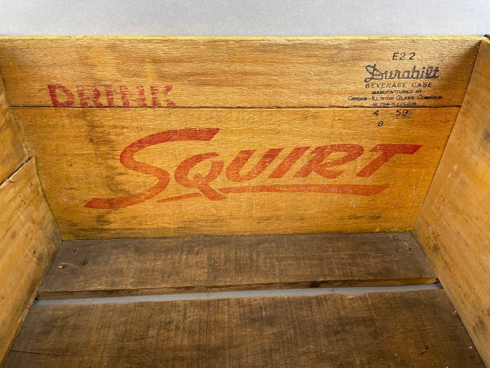 Sold Price: Vintage Squirt Cola Wood Advertising Crate - March 6, 0123 ...