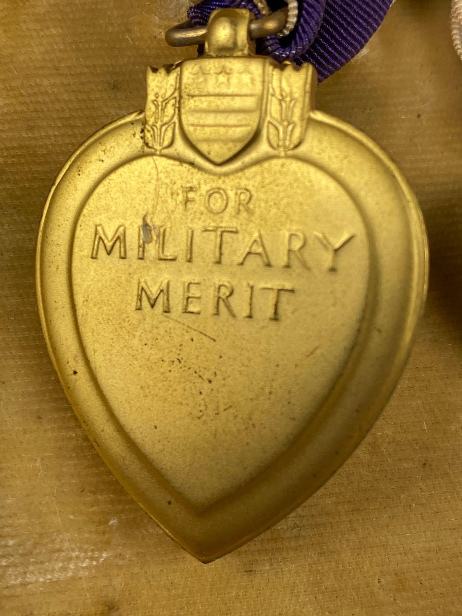 Sold Price: US Military Purple Heart Medal Set - Invalid date CDT