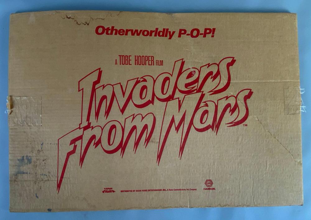 At Auction: 1996 Tobe Hopper Invaders From Mars Cardboard Cutout Video ...