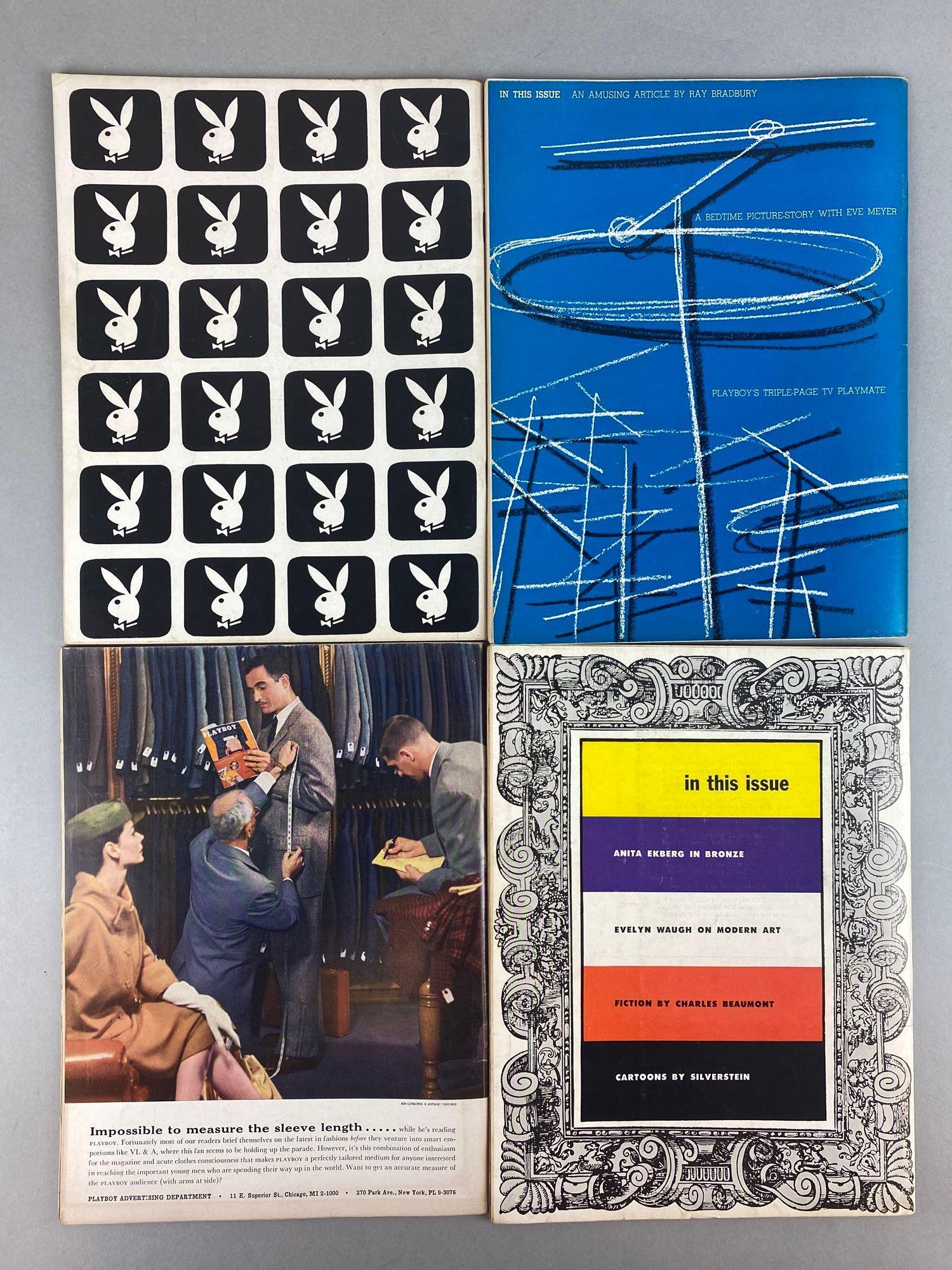 Bid Now: Group of 4 1955 Playboy Adult Magazines - Invalid date CST