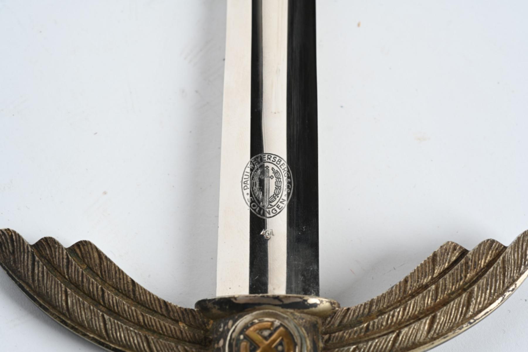 Bid Now: WWII NAZI GERMAN LUFTWAFFE SWORD WEYERSBERG WW2 - January 6 ...