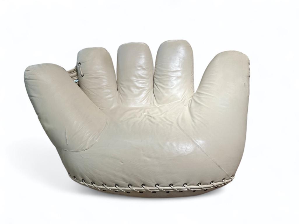 At Auction: Joe Leather Baseball Glove Chair