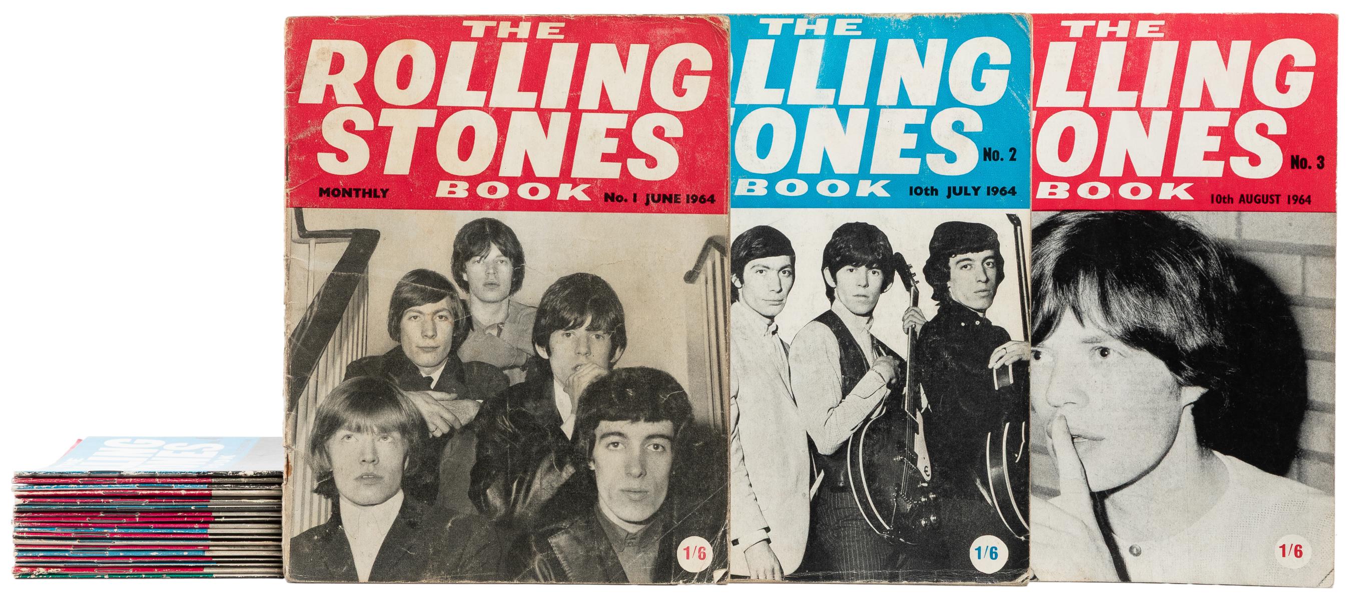 At Auction: The Rolling Stones Monthly Book magazine group (23). London...