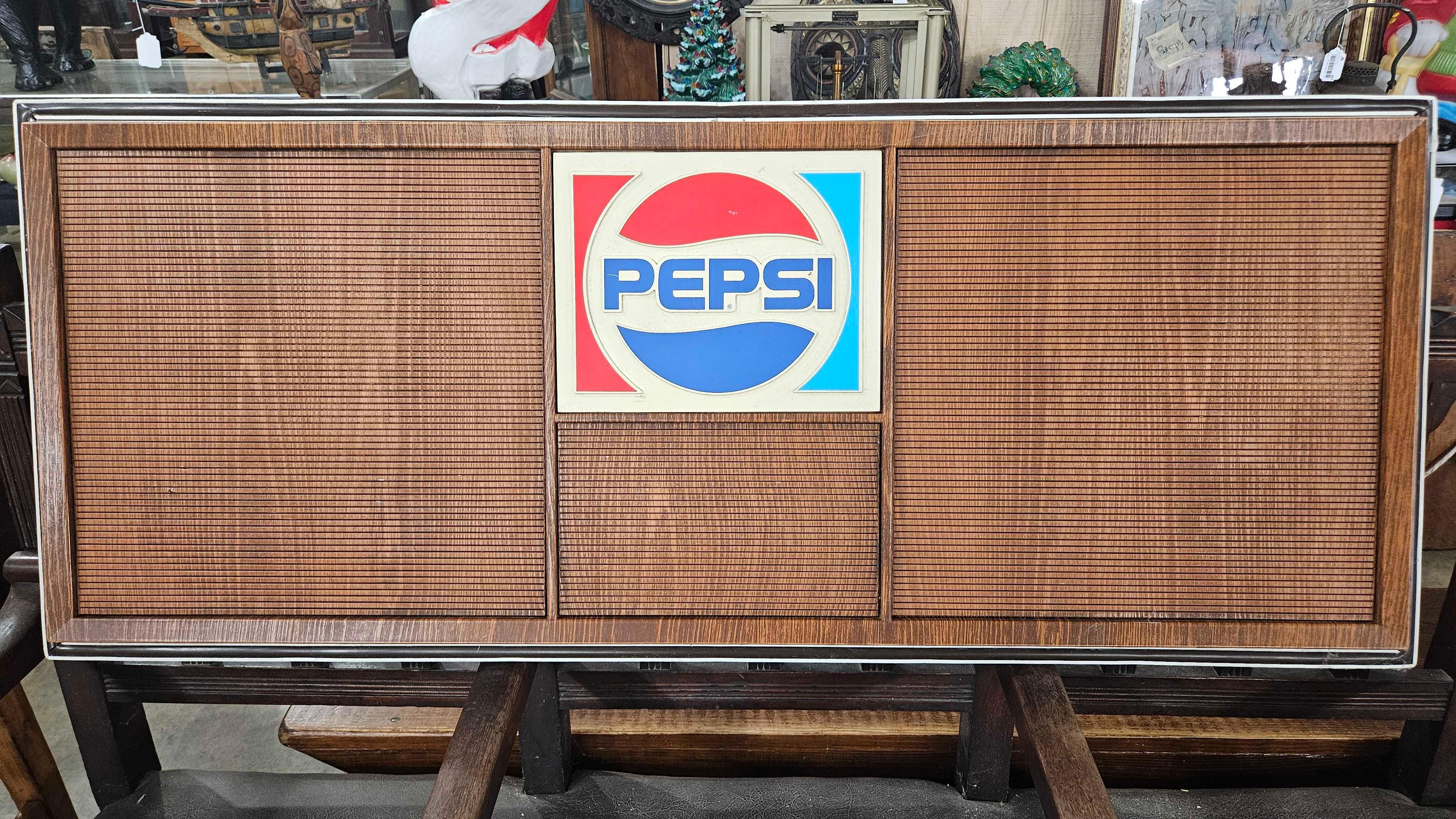 At Auction: PEPSI COLA MENU BOARD