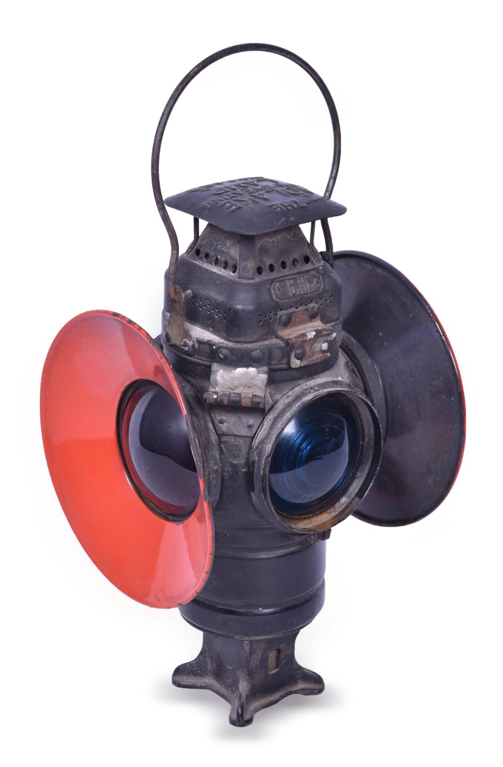 Sold Price: Adams & Westlake CB&Q / Burlington Switch Lamp w/ Red Day ...